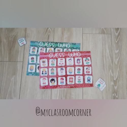 GUESS WHO - Christmas by My classroom corner | TPT