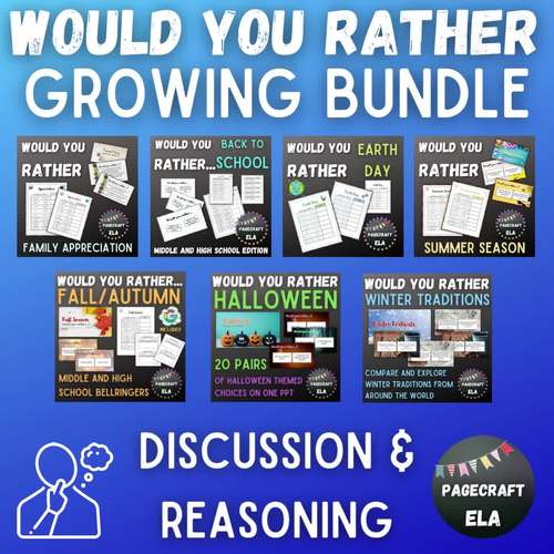 Would You Rather BUNDLE or Brain Breaks for Discussion and Reasoning