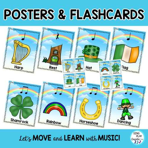 Music Steady Beat & Rhythm Charts, Flash Cards, Activities L1: St ...