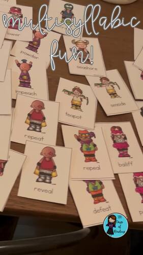 FUN Science of Reading Multisyllable Multisyllabic PHONICS Review ...