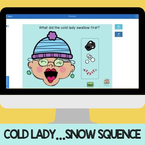 Old Lady Who Swallowed a BUNDLE Sequencing Boom Cards for Speech ...