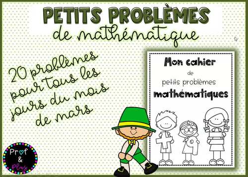 French Math Word Problems | Problèmes mathématiques - Mars by Prof et Plus