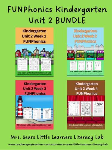 FUNPhonics Kindergarten Unit 2 BUNDLE | TPT
