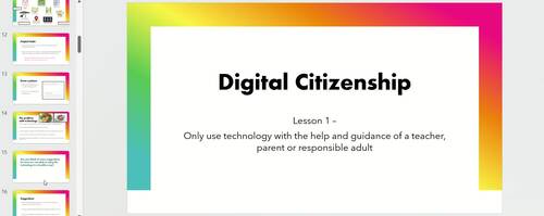 Digital Citizenship 4 Lesson Tech - Kindergarten, First, Second Grade ...