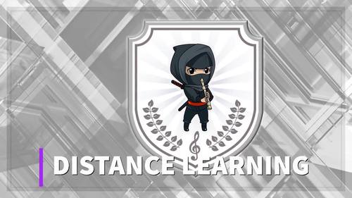 Distance Learning Recorder Karate Belts - Digital Badges | TpT
