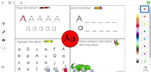Seesaw Alphabet Practice by Created by Chelsea | TPT