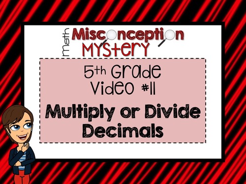 5th Grade Math Mystery Series | #11:Multiply/Divide Decimals | DISTANCE ...