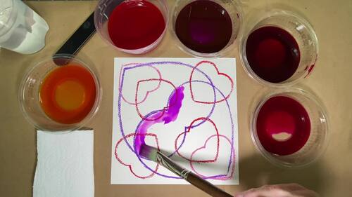 Symmetrical Hearts Valentine Art Video | TPT