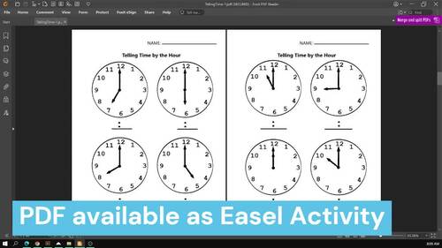 Telling Time by the Hour, Half-hour, Quarter-hour, and Five Minute ...