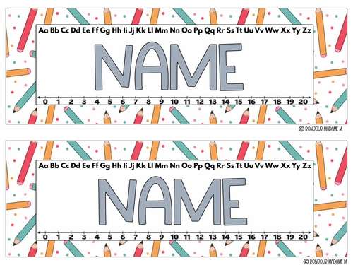 FRENCH Desk Name Plate Set by Bonjour Madame M | TPT
