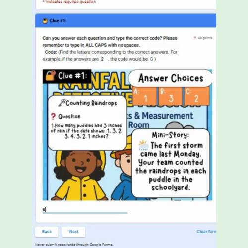3rd Grade Line Plots & Measurement Escape Room – Rainfall Data ...