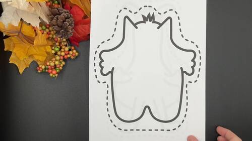 Halloween Monster Cut Out Activity Sheets 3 Sizes for Classroom Crafts ...
