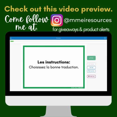 Le Noël | Christmas | French Vocabulary | BOOM Cards by Mme I's Resources