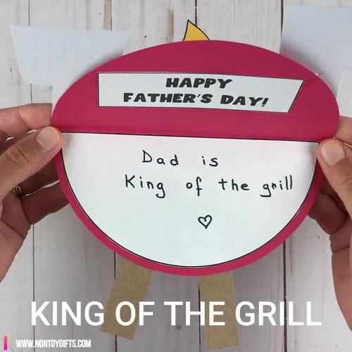 King Of The Grill - Father's Day Card by Non-Toy Gifts | TPT