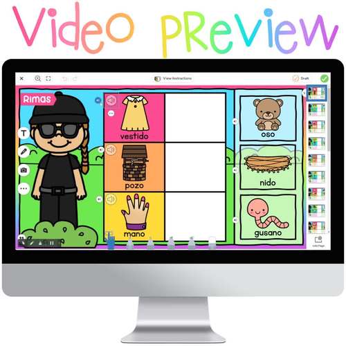 Rimas Digital - Google Slides™ | SeeSaw™ | PowerPoint by The Bilingual ...