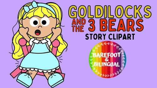 Goldilocks and the Three Bears Clipart - Fairy Tale Clipart | TPT