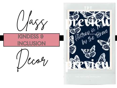 Inclusive Classroom Posters – 12 Positive Affirmation & Kindness Posters