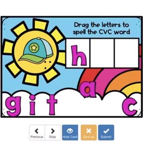 Boom Cards - Spring CVC Words by To Teach A Mockingbird | TpT