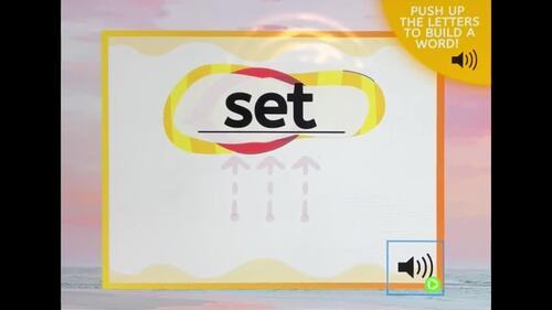 Segmenting CVC Words Digital Boom™ Game! Push Up the Letters and Hear ...