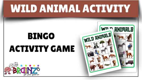 Wild Animals Themed Math and Literacy Activities | Centers & Game ...