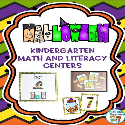 Halloween Math and Literacy Centers | October Activities for Kindergarten