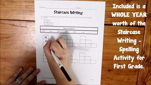 Staircase Writing Spelling Center -Grade 1-Aligned with Journeys 2017 ...