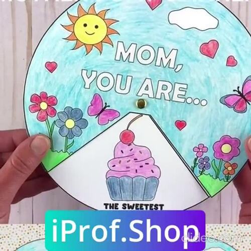 Teacher appreciation week 5 Spinner Craft Gift Back to school Spring DIY