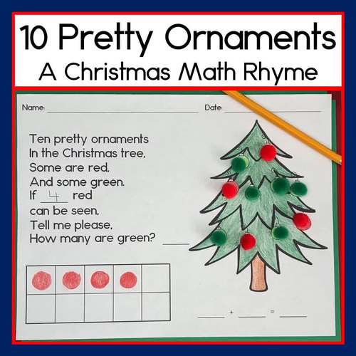 Christmas Missing Addends within 10 | Friends of 10 | Class Book ...