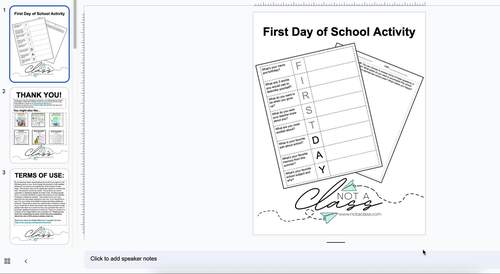 First Day of School Editable Activities - Back to School | About Me