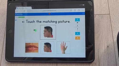 Body Parts Non-Identical Matching BOOM CARDS™ for Speech Therapy by Angie S