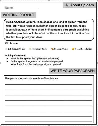 All About Spiders Level M | HMH Leveled Reader Companion | 3rd Grade ...