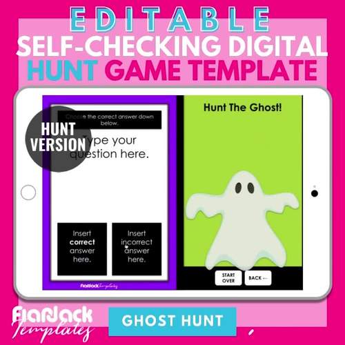 Ghost HUNT Halloween Google Slides PowerPoint Digital Editable Game ...