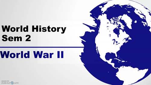 World War II -Unit PowerPoint - Three Parts with Worksheets | TPT