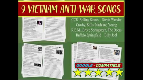 Vietnam Anti-war Song Analysis #1, #2, #3 (Doors, Stones, CSNY, REM & more)