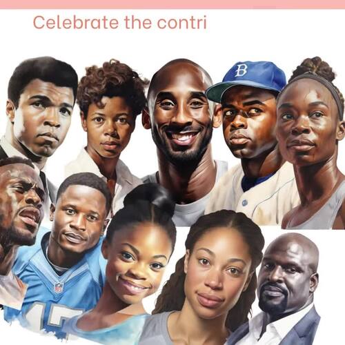 Black History Month Athletes Clipart For Black History Month Activities