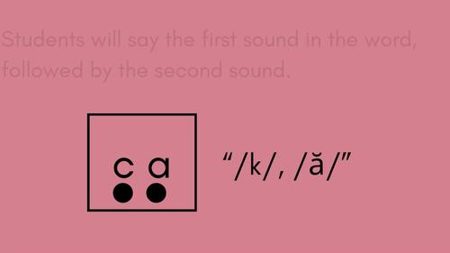 Successive Blending Tasks- CVC words- Works on blending 3 phonemes