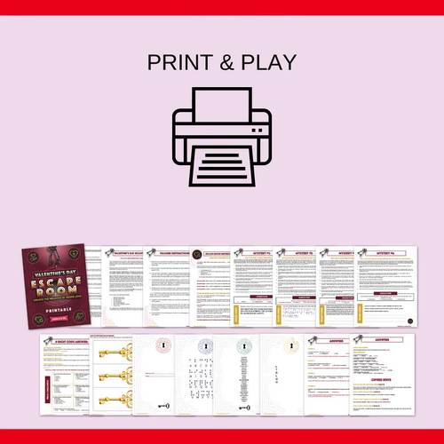 Valentine's Day ESCAPE ROOM: Print & Go Bible-Based Activity! | TPT