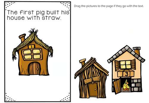 The Three Little Pigs Boom Cards | Literacy Activities for Distance ...