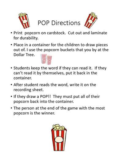 POP!! Journeys Unit 5 Sight Word Game by Journey Into First | TpT