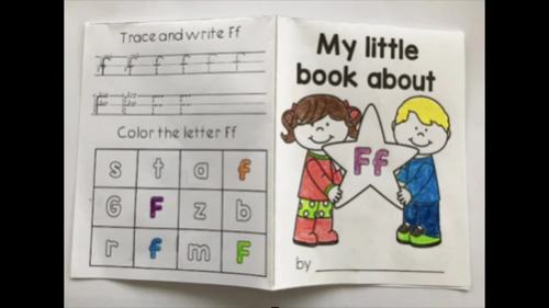 Alphabet 1 page Foldable Books by Kindergarten Matters | TPT