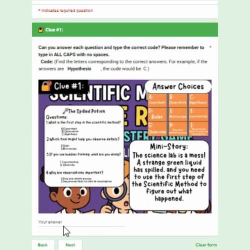 Scientific Method Escape Room Activity | Middle School Science Review Game