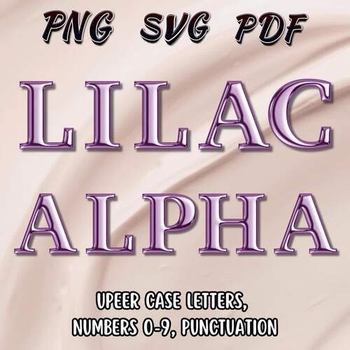 Lilac Alphabet Clip Art/Lilac Foil Bulletin Board Letters&Numbers PNG ...