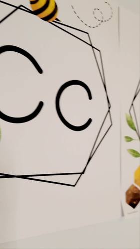 Honey Bee Classroom Decor Alphabet Posters Print - Editable | TPT