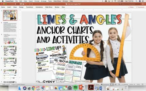 Lines and Angles Anchor Charts Lines Angles Activities Interactive Geometry