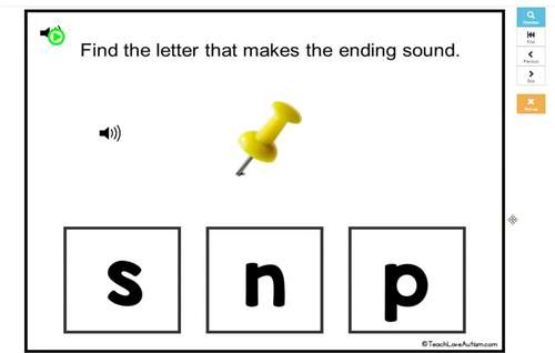 Ending Sounds Phonics | Final Sounds Task Cards | Printable and Boom Cards
