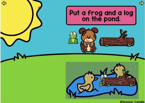 Following Commands: Spring Edition - BOOM Cards™ for Distance Learning