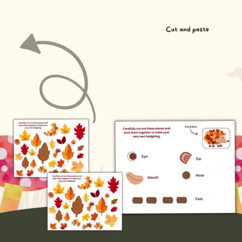 Build a Fall Leaves Hedgehog Craft | Fall Leaves Activities | Autumn Craft
