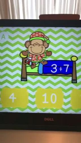 Monkey Math Addition Interactive PPT by Made by TB | TPT