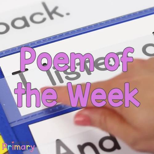 Poem of the Week - 21 Weekly Poems &amp; Poetry Shared Reading &amp; Fluency ...