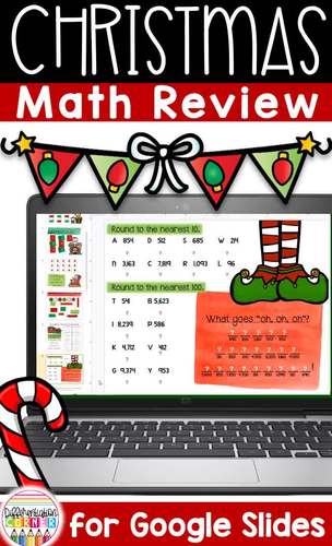 Christmas Math Activities with Google Classroom Slides | TPT